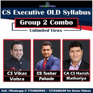 ICSI CS Executive New Syllabus Study Material | ICSI New Syllabus ...